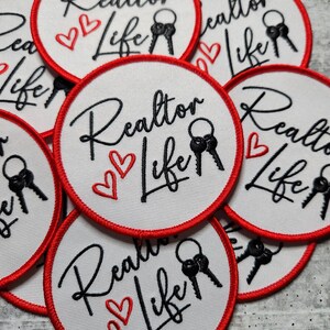 Patch Party Club, (1-pc) "realtor Life" Iron-on Embroidered Patch, Sz 3 ...