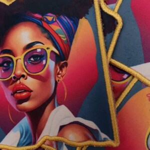Luxury Collection: "sunshine Lady in Shades" Sz 4", 1-pc, Digital Patch ...