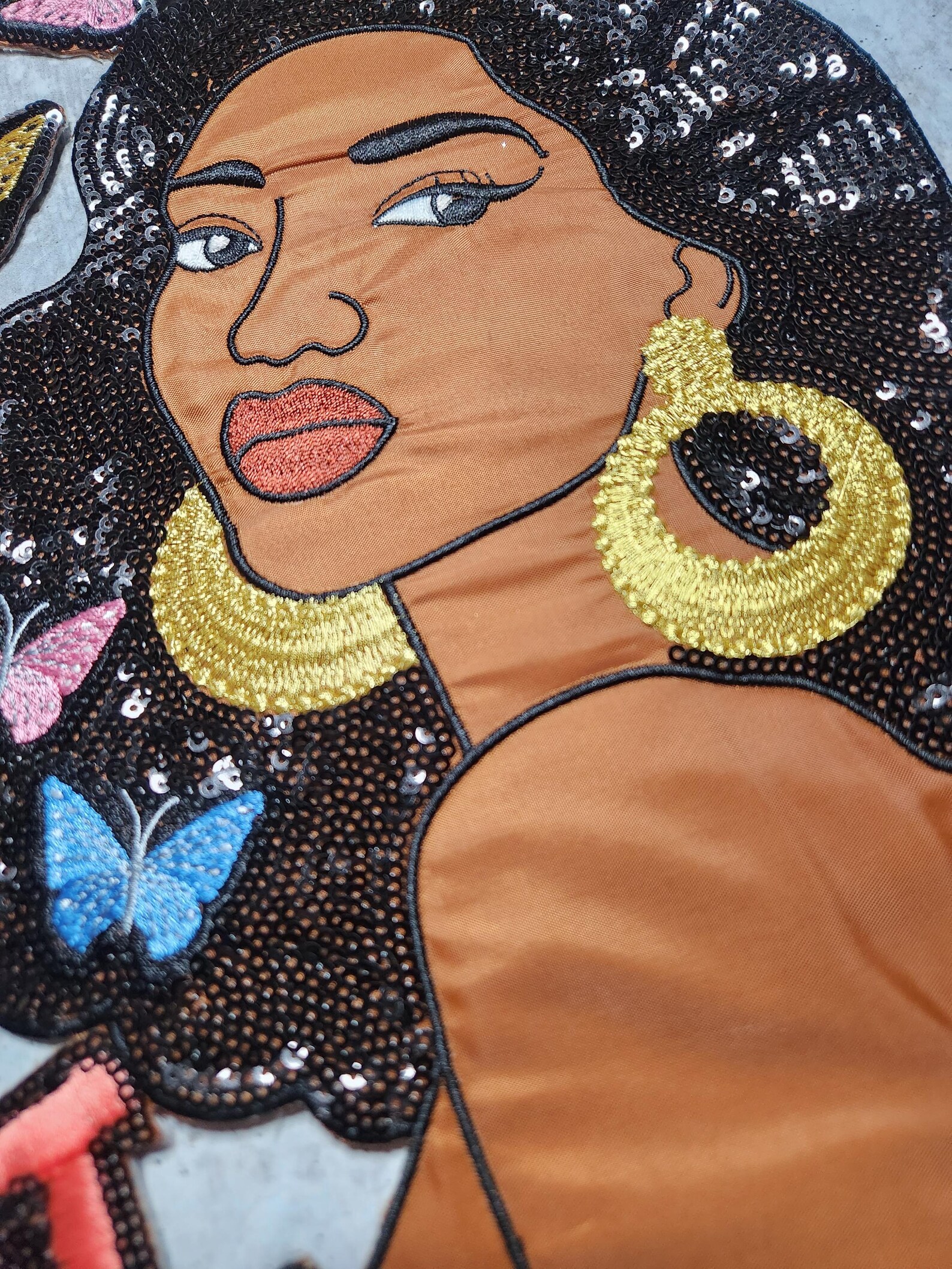 Patch Party Club, (1-pc) SEQUINS & Satin "sis, We Gone Be Alrite" Large ...