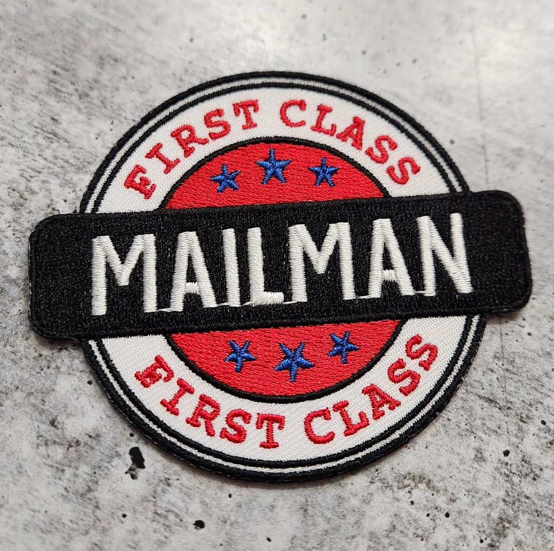 Patch Party Club, "first Class Mailman" Commemorative Iron-on Patch ...