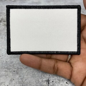 Best Quality, 3"x2" Rectangular, Sublimation Patch Blanks, Paper Backed ...