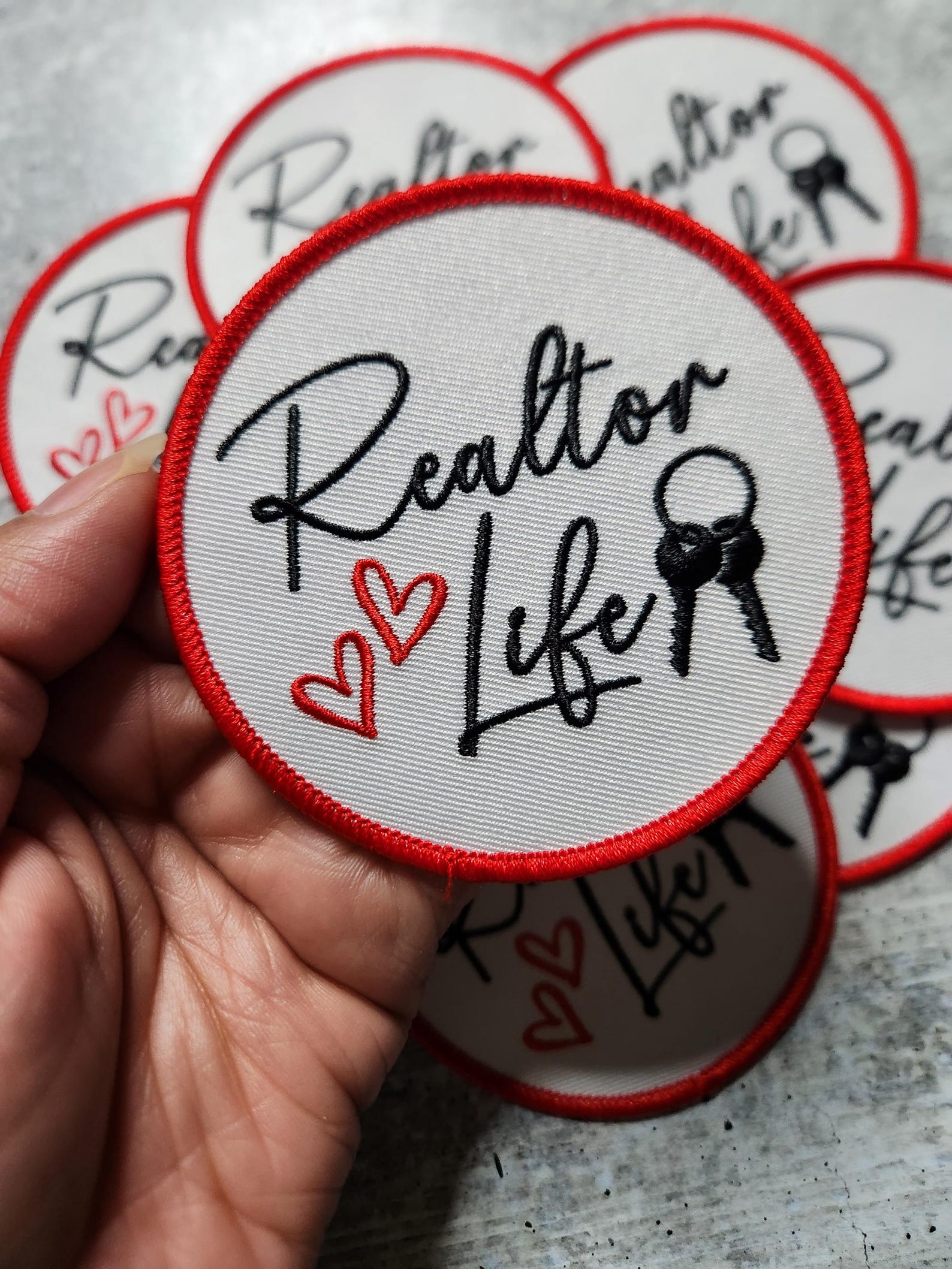 Patch Party Club, (1-pc) "realtor Life" Iron-on Embroidered Patch, Sz 3 ...