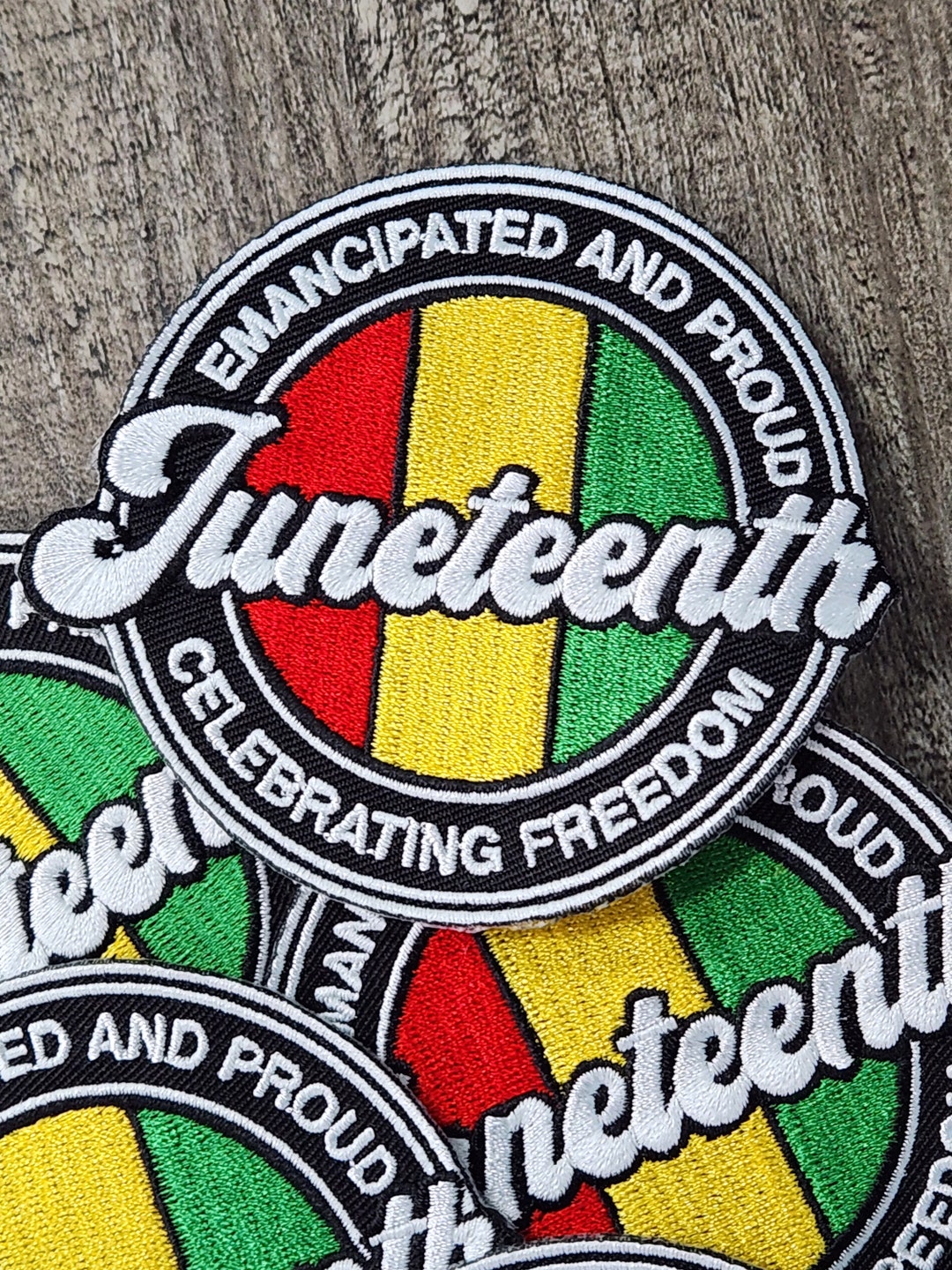 Patch Party Club, (1-pc) "juneteenth Emancipation Celebration" Iron-on ...