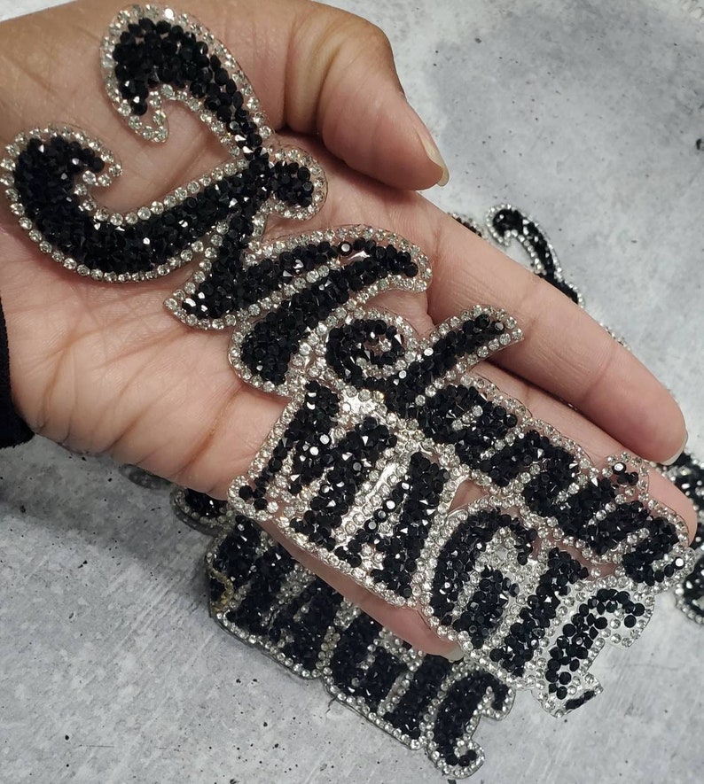 NEW Arrival, Blinged Out "melanin Magic" Rhinestone Patch With Adhesive ...