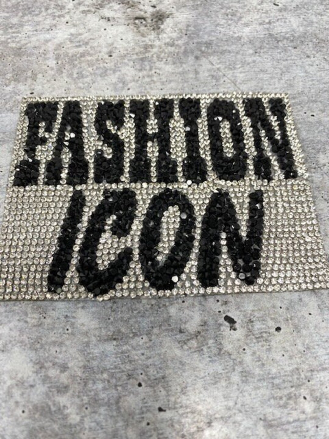NEW, Blinged Out "fashion Icon" Rhinestone Patch With Adhesive ...