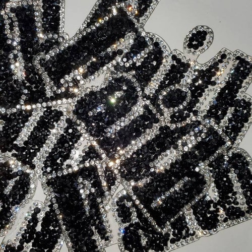 New Blinged Out Limited Edition Rhinestone Patch Etsy