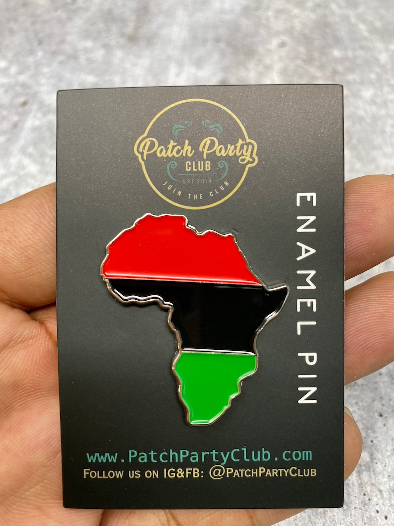 New, Enamel Pin "pan African" Exclusive, African-american BLM Enamel ...