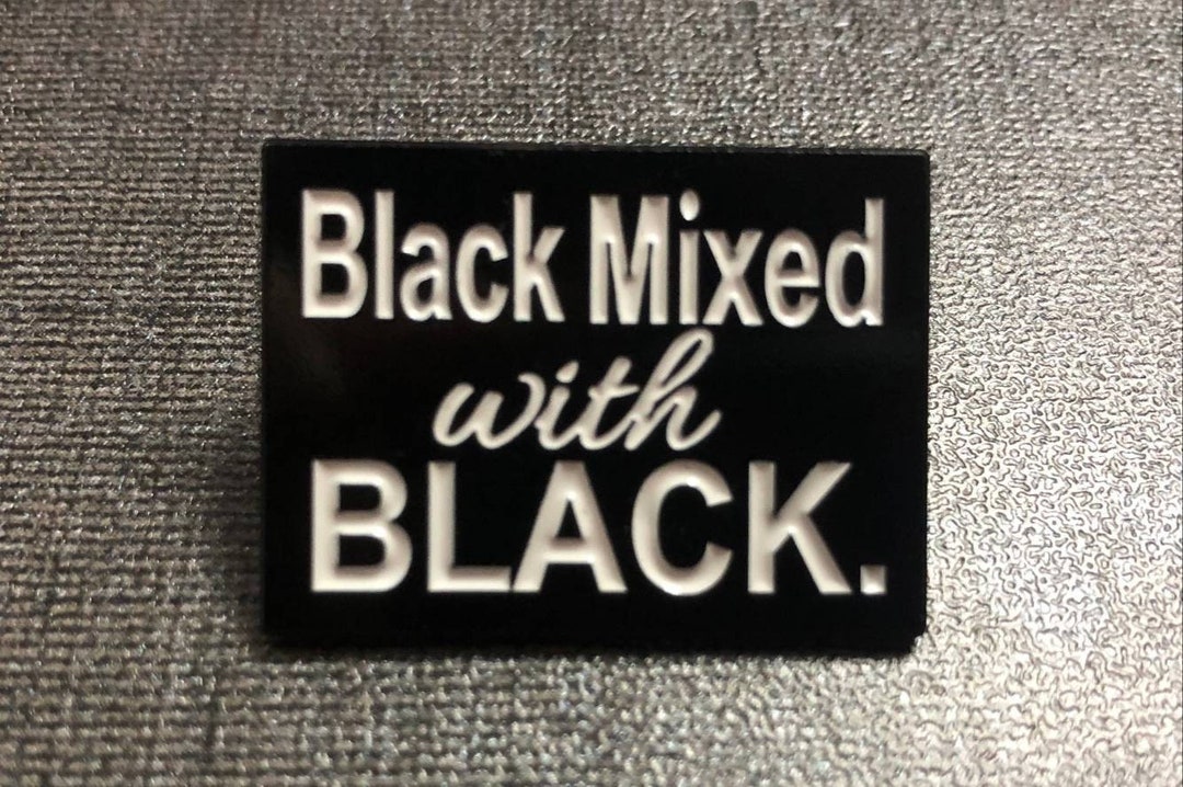 New Enamel Pin, "black Mixed With Black" Exclusive Lapel Pin, African ...