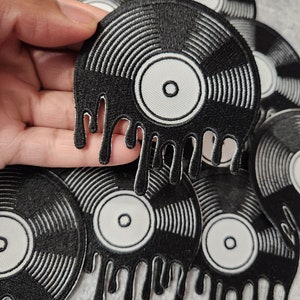 Patch Party Club, Nostalgic (1-pc) "dripping Vinyl" Music Lovers Patch ...