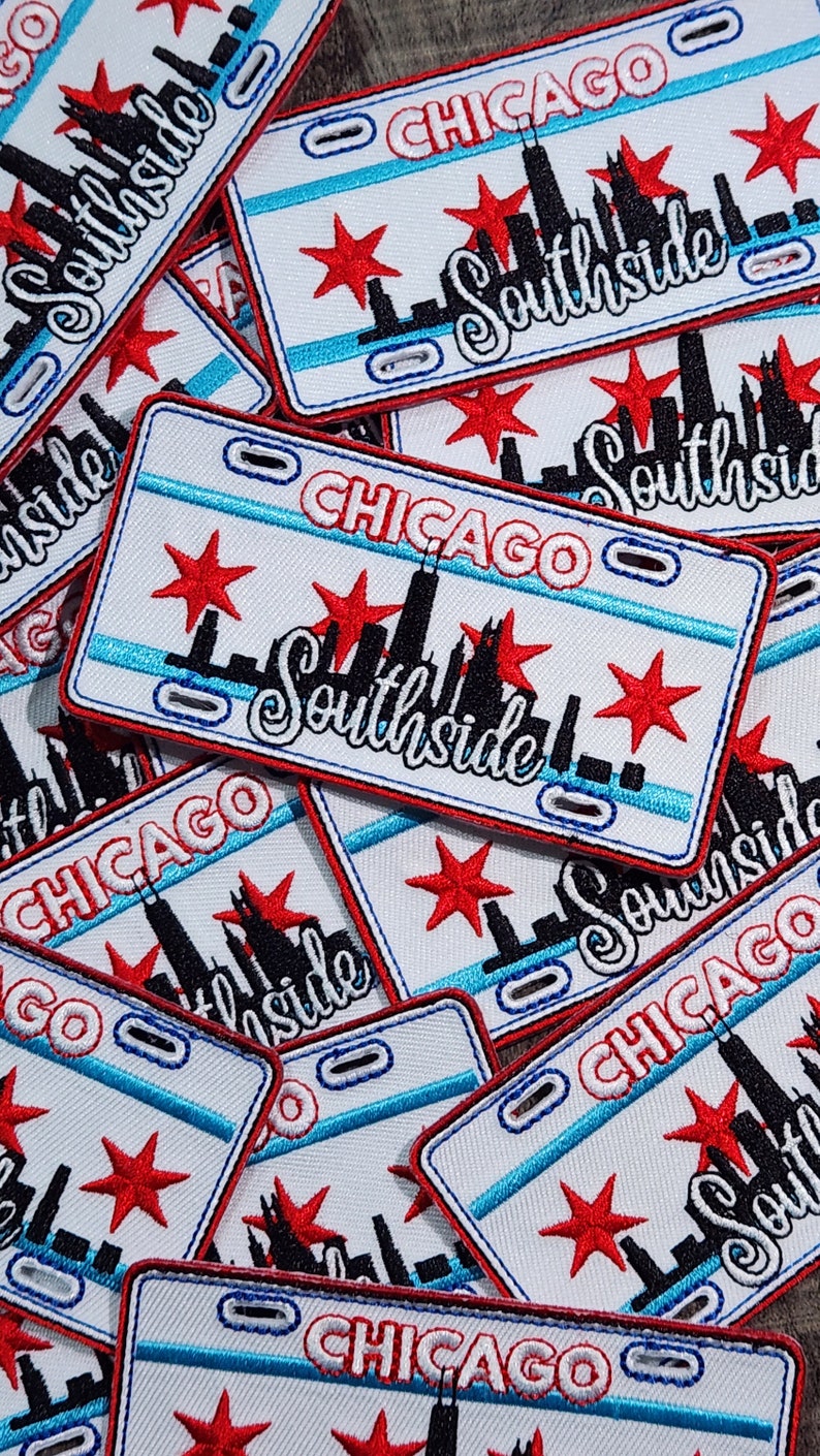 Collectable:"chicago Southside" (1-pc) Iconic License Plate, Iron-on ...