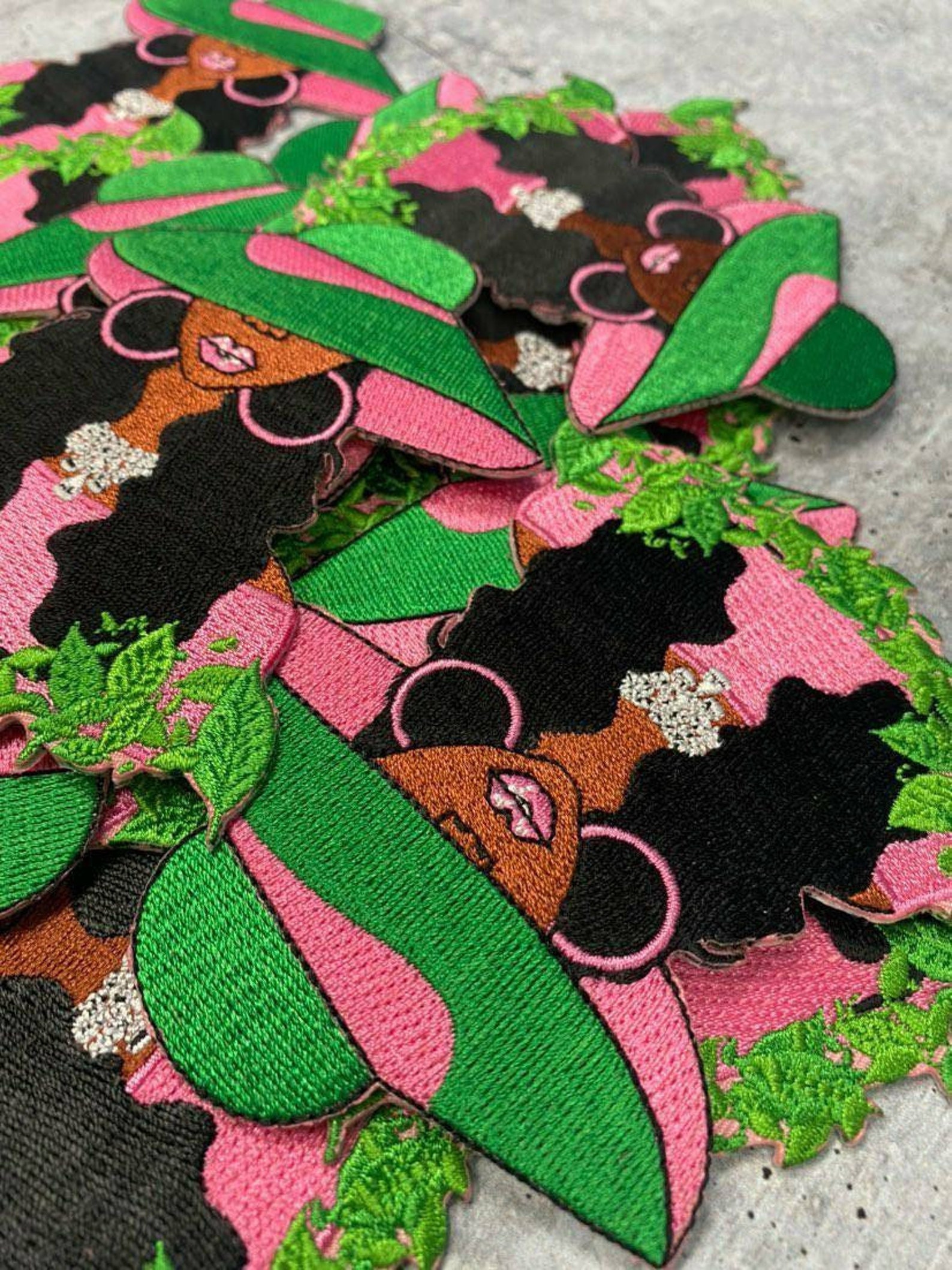 Sassy Pink & Green Sophisticated Diva 1pc With Pink - Etsy