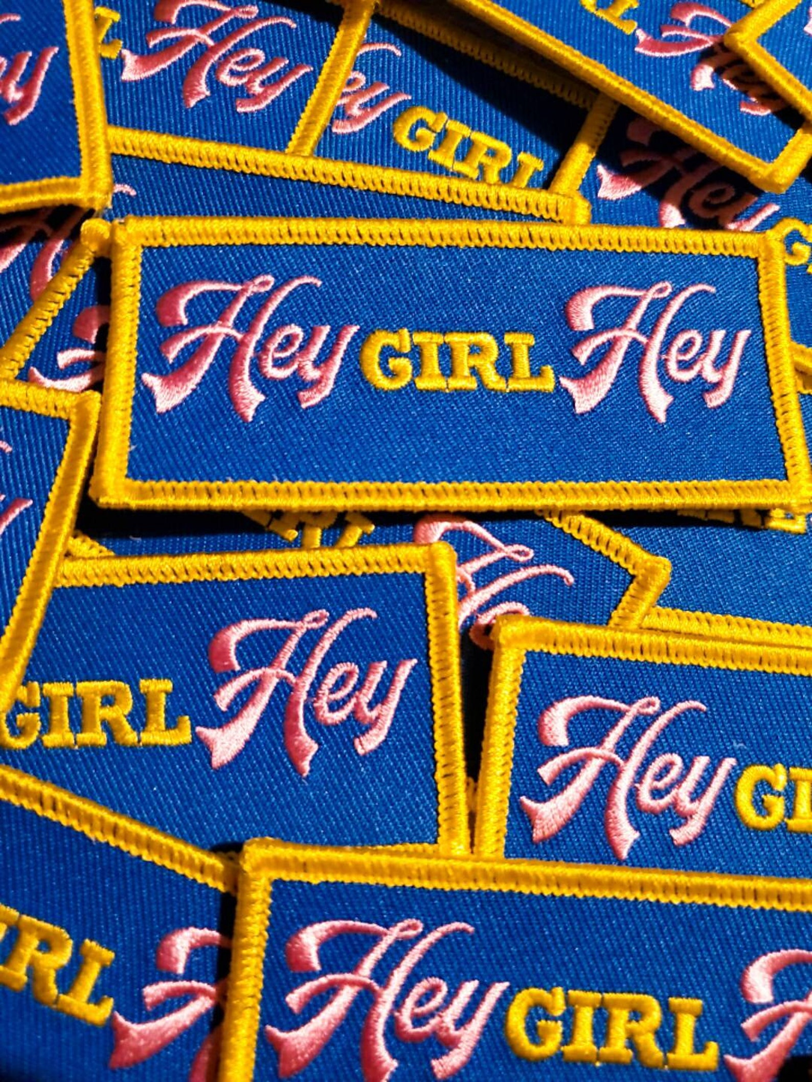 New hey Girl Hey YELLOW Border Adorable BFF | Etsy