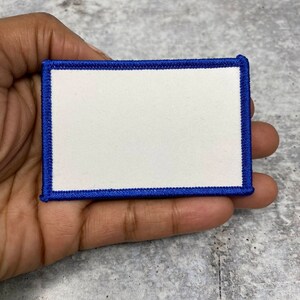Best Quality, 3"x2" Rectangular, Sublimation Patch Blanks, Paper Backed ...