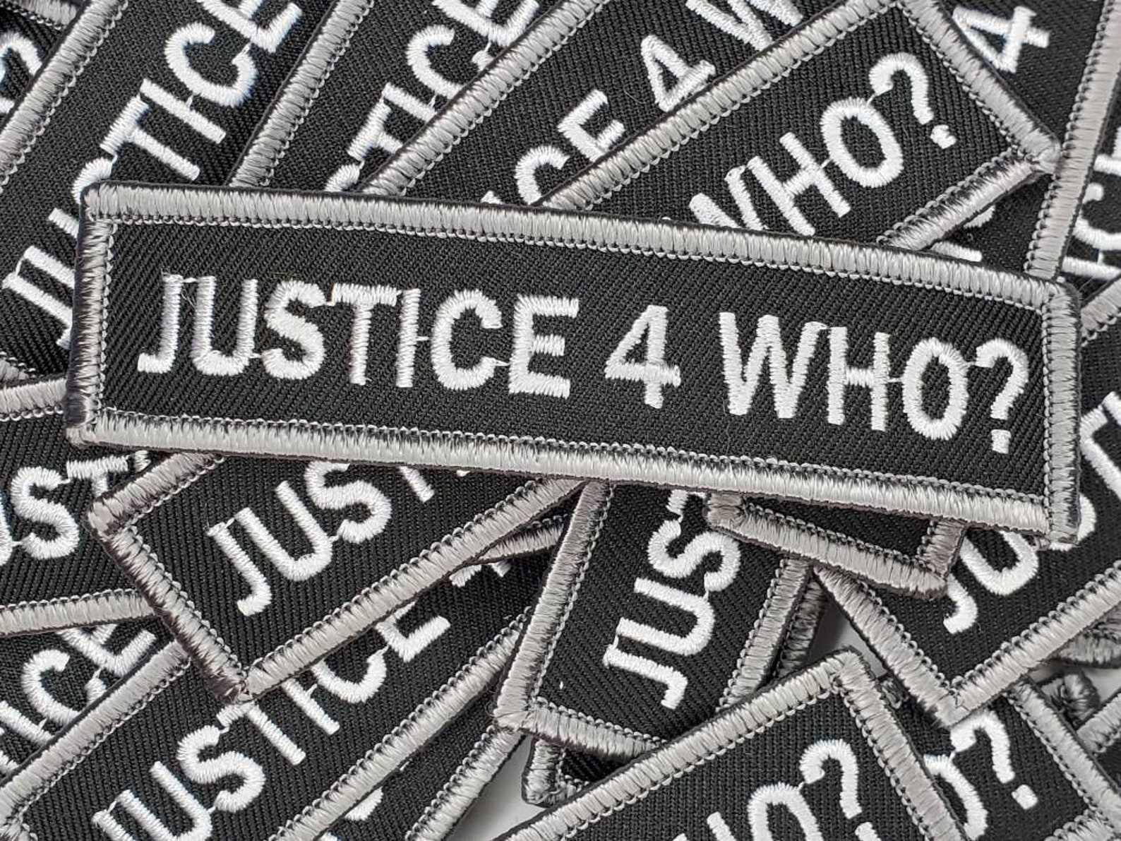 Cool Statement Patch justice 4 Who Iron-on - Etsy