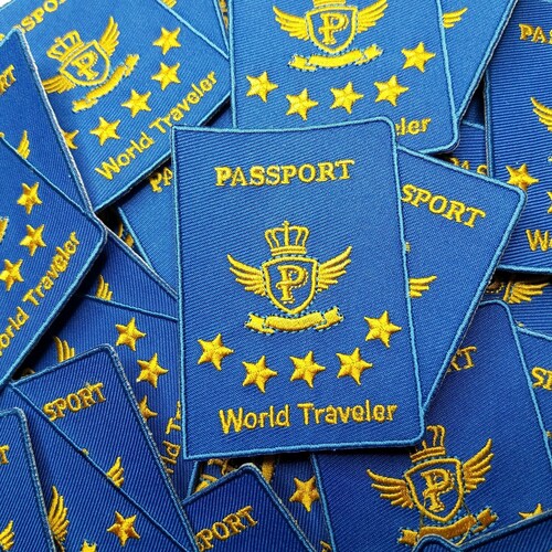 Exclusive world Traveler Gold Passport Patch - Etsy