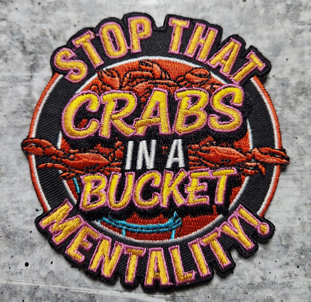 Patch Party Club, (1-pc) "crabs in a Bucket Mentality" Exclusive Iron ...