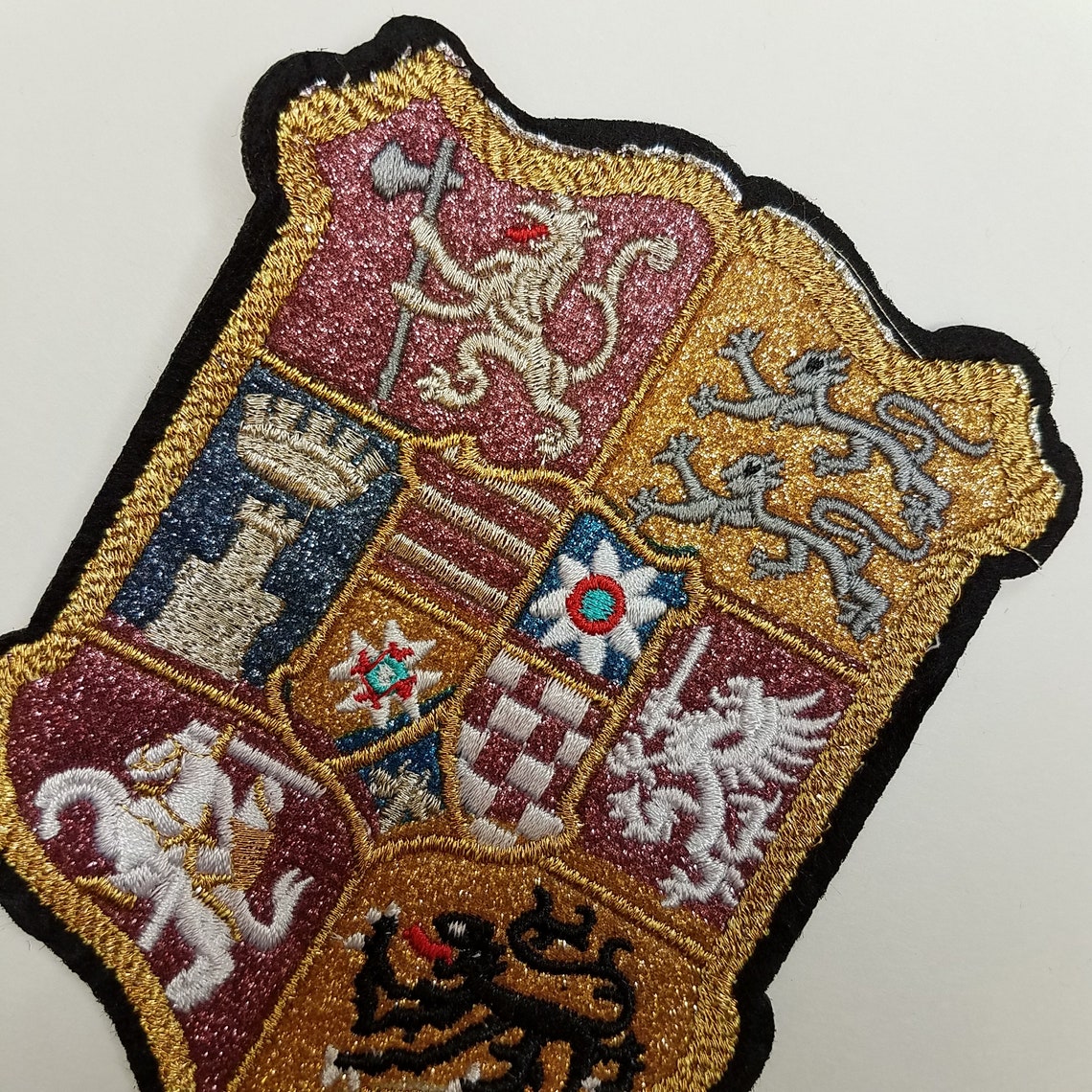 Beautiful 5inch Metallic Crest DIY Embroidered - Etsy