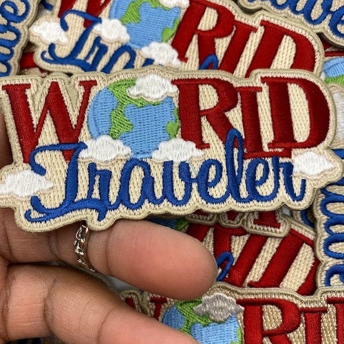 Travel Wanderlust Embroidered Patch Iron on World Travel - Etsy