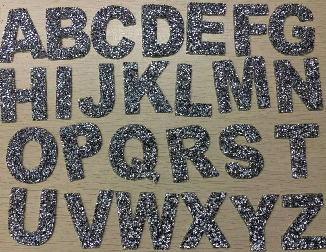 Hotfix Rhinestone Letters SILVER 1 pc NEW Choose Your | Etsy