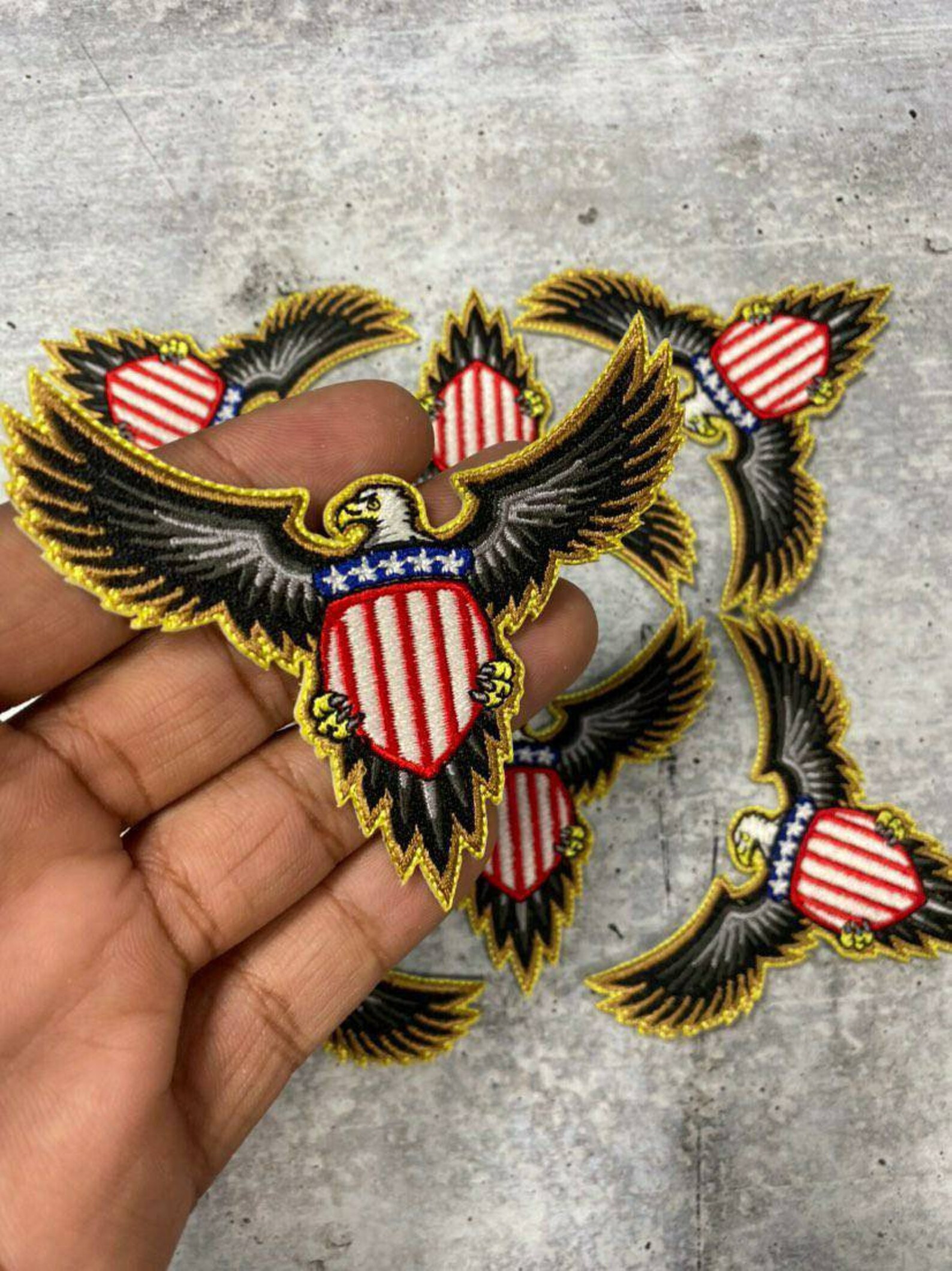 New Bald Eagle Military Emblem with 5-Stars and | Etsy