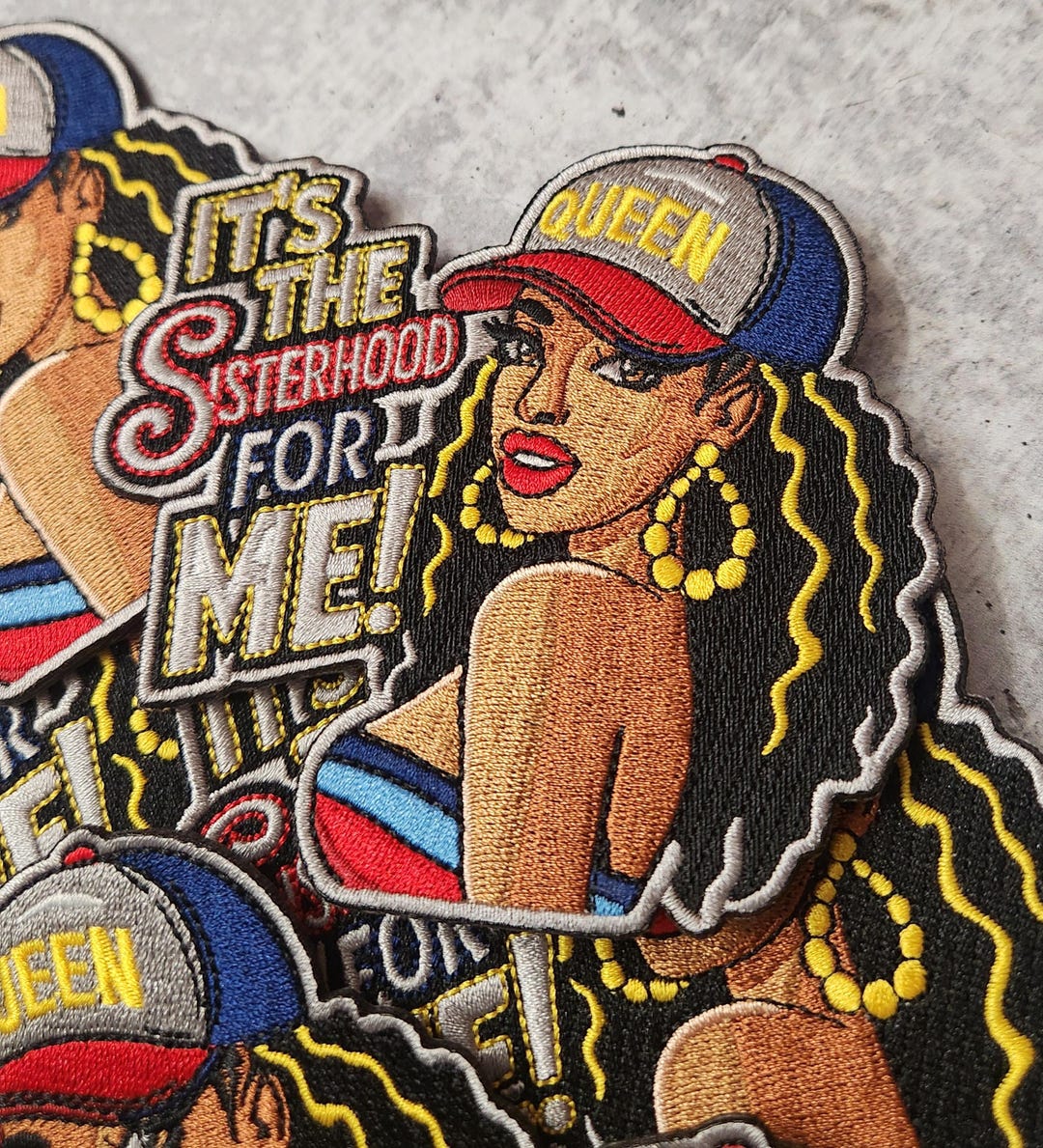 Patch Party Club, (1-pc) Sisterhood Patch, Size 4" – “it’s the Sisterhood for Me!” Queen ...