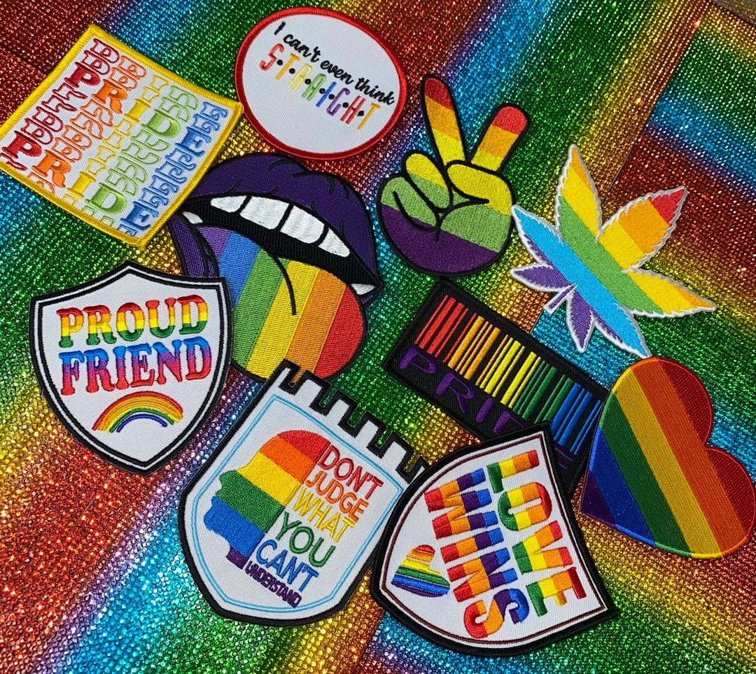 10-pc Pride Collection: Full Set of Embroidered LGBTQ Patches for ...