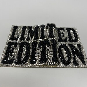 NEW, Blinged Out "limited Edition" Rhinestone Patch With Adhesive ...