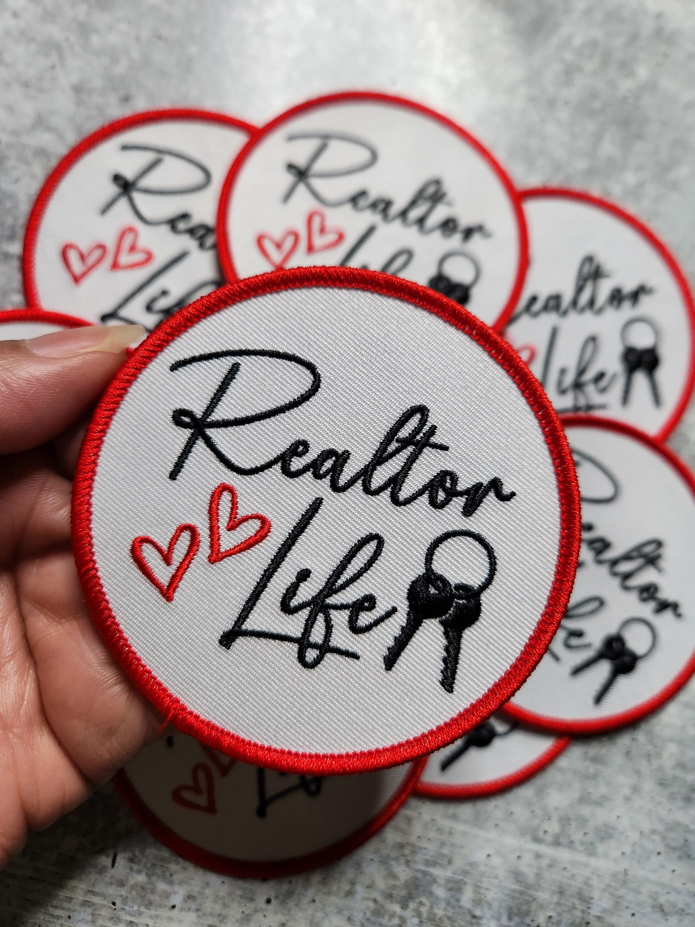 Patch Party Club, (1-pc) "realtor Life" Iron-on Embroidered Patch, Sz 3 ...