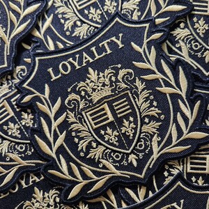 Heraldic Patch,(1-pc) "golden Allegiance Loyalty" Crest Patch, Size 4 ...