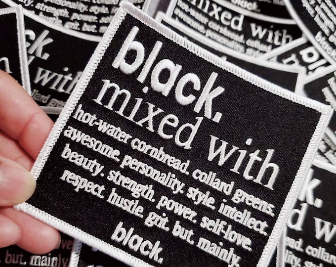 Popular Patch black King Nutritional Facts Camo Patch, Iron-on ...