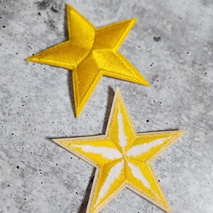 2pc/vibrant "yellow" Star Applique Set, Star Patch, 3" Inch, Cool ...