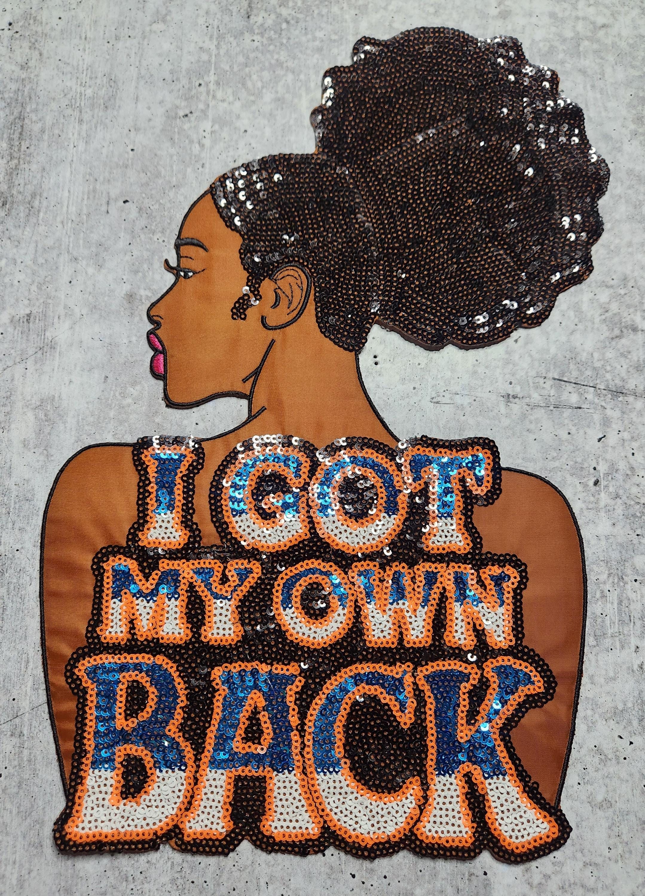 Patch Party Club, (1-pc) SEQUINS & Satin "i Got My Own Back" Large 12 ...