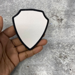 New Colors & Shapes: 3.5" Medieval Crest, Sublimation Patch Blanks ...