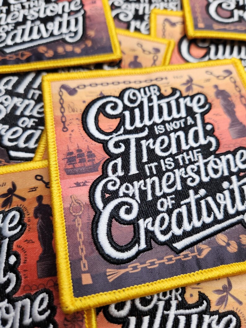 Patch Party Club, (1-pc) "our Culture is Cornerstone" Vibrant ...