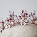 Tiara Bridal Tiara GENEVIEVE Tiara Rose Gold Ruby Tiara Wedding Crown ...