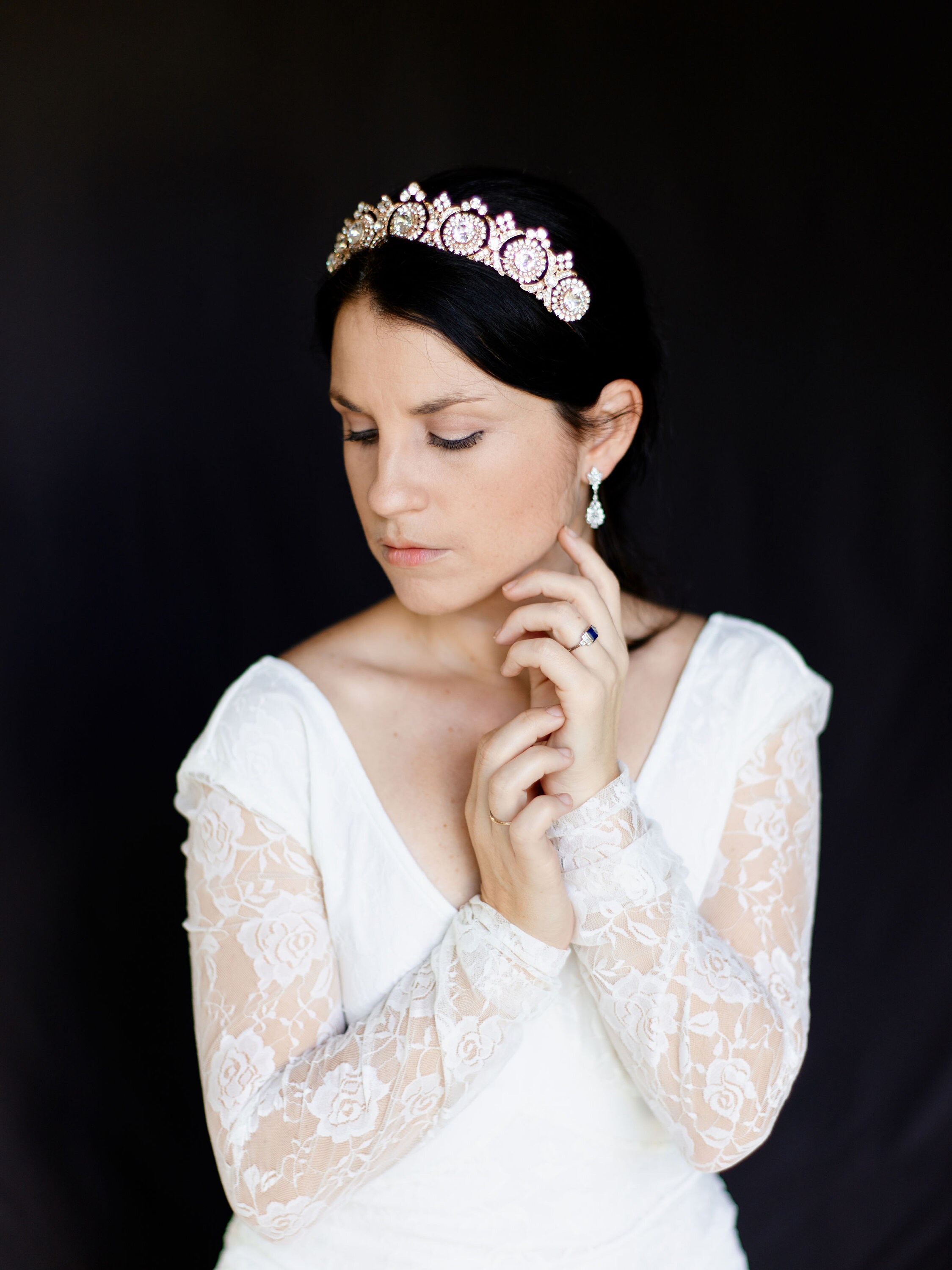 Bridal Tiara NOBLESSE Tiara Rose Gold Tiara Silver Tiara Crown - Etsy ...