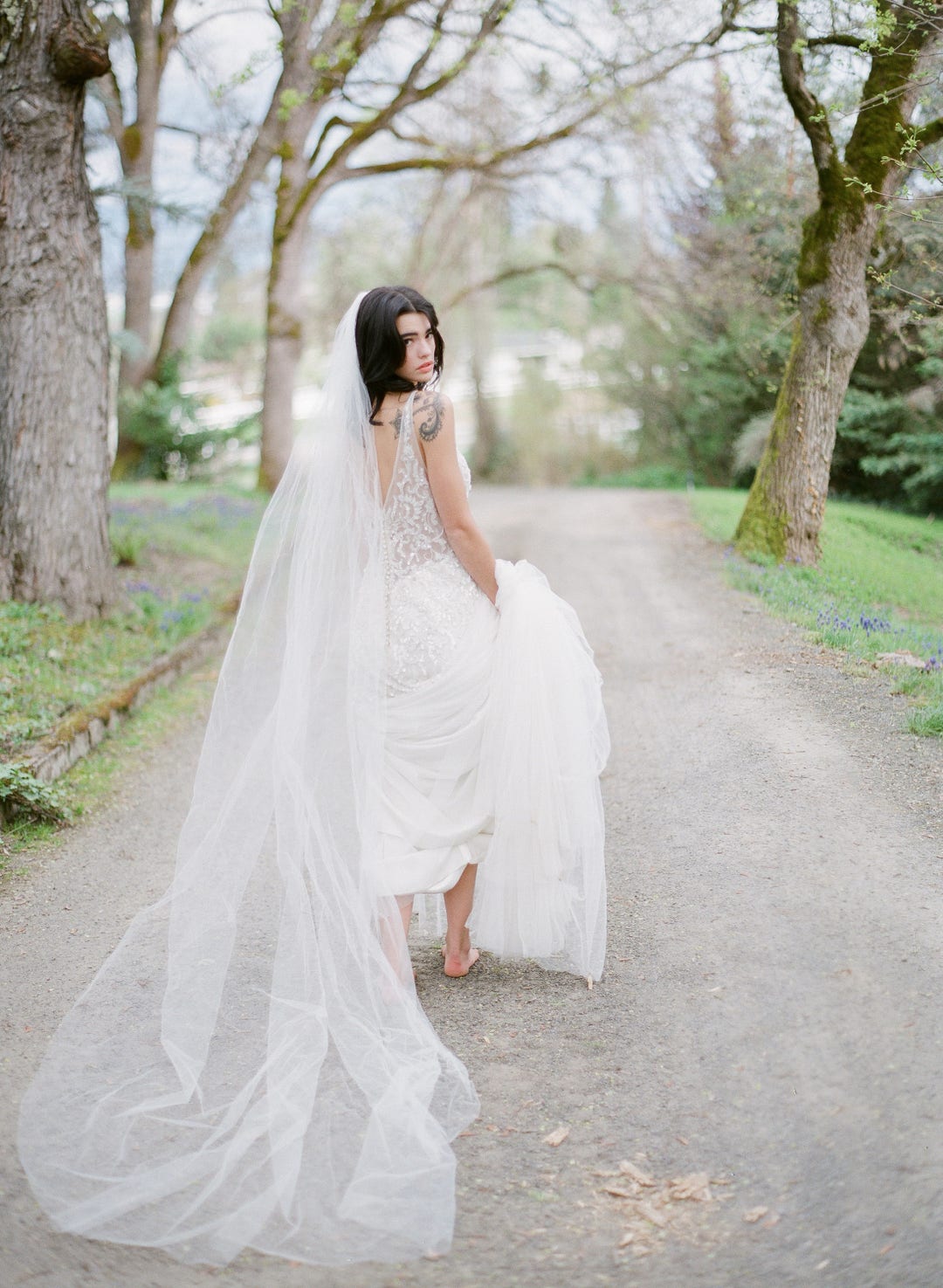 Bridal Veil Cathedral Bridal Veil, VICTORIA Veil Drop Veil, Wedding ...