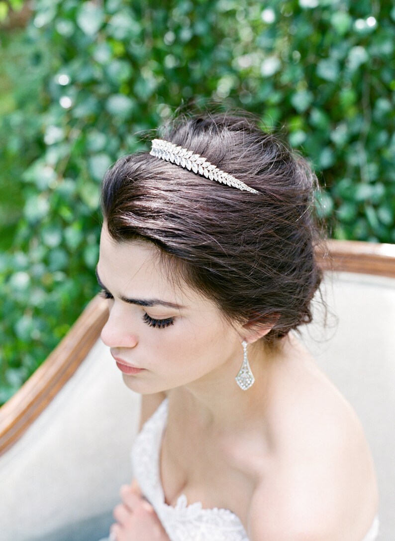 Bridal Tiara Crystal Tiara KRISTA Petite Swarovski Bridal - Etsy