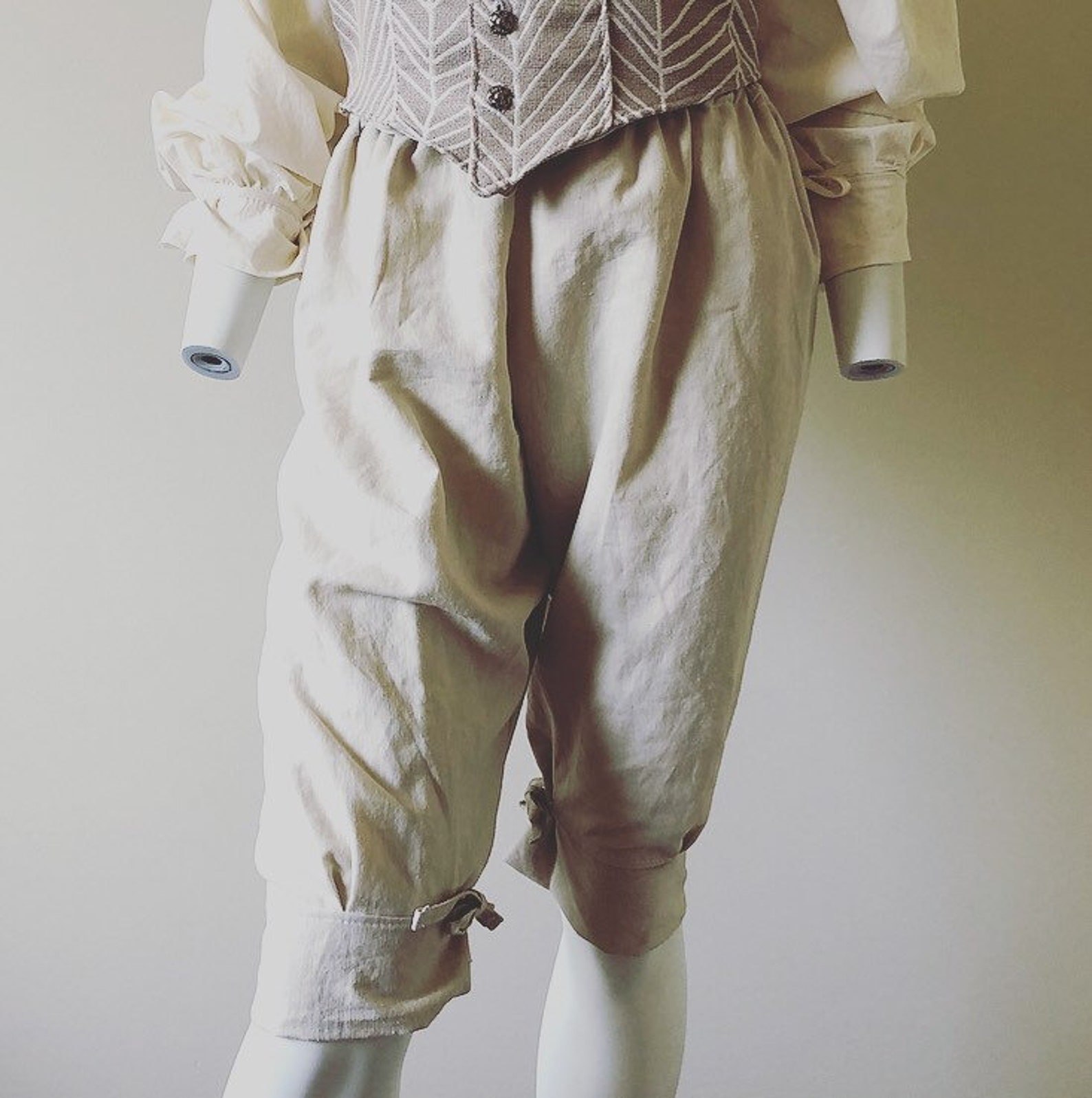 Knee Length Breeches, Pants, Historical Clothing, Renaissance Costume ...