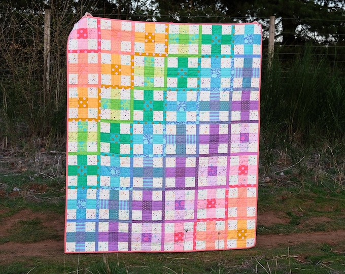 Basic Glitch Quilt Pattern PDF Download - Beginner Sewing Quilting ...