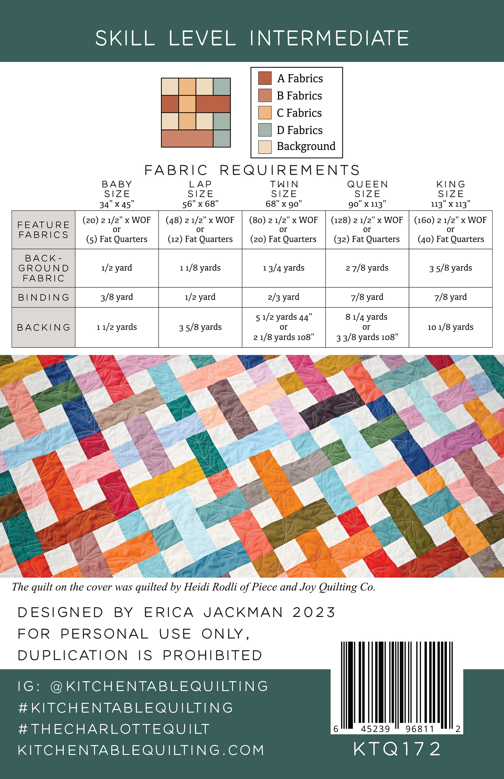 The Charlotte Quilt PDF Pattern - Etsy