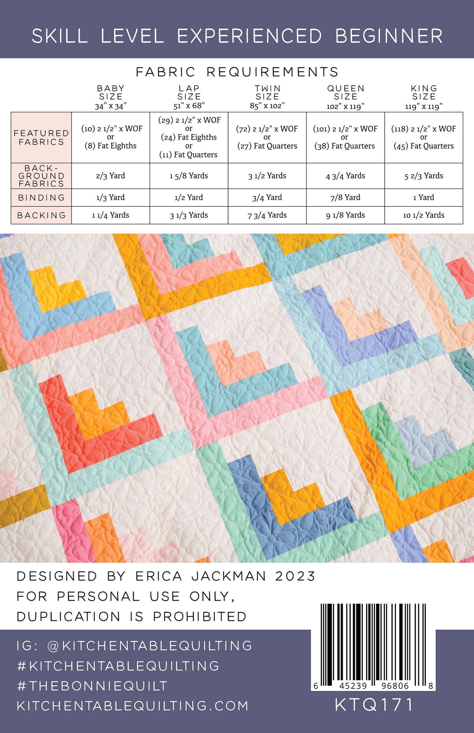 The Bonnie Quilt PDF Pattern - Etsy