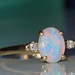 Opal Ring by BIRKS Famous Maker 14k Gold Gorgeous Genuine Australian ...