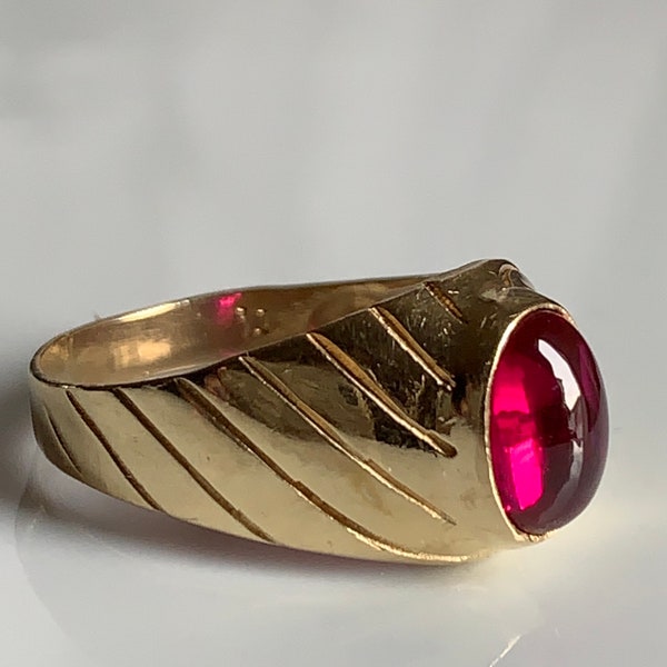 Bezel Set Ruby - Etsy