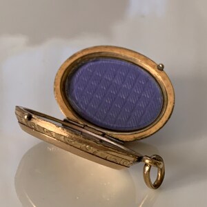 Locket 14K Victorian Photo Locket With Enamel Design 1800s Antique ...