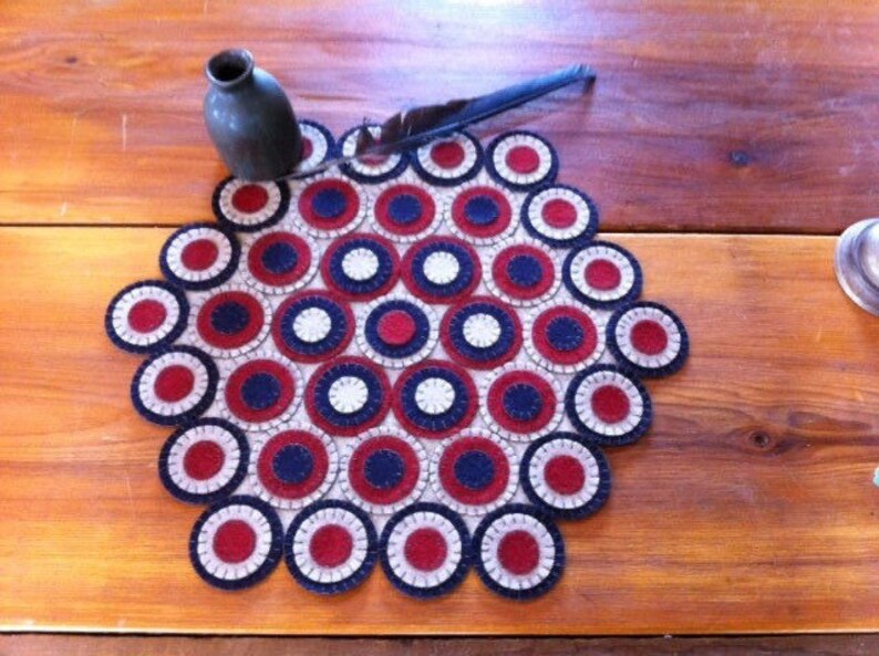 Pre-cut Penny Rug Kit Ready to Make -1776 Penny Mat - Etsy