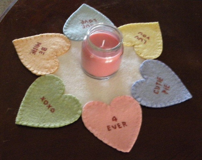 Wool/woolfelt Candle Mat Pattern - Etsy