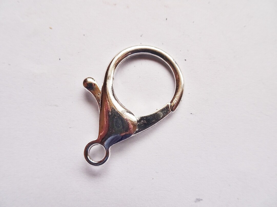 5 - Extra Large Lobster Claw Clasps Silver 35x22mm Lobster Claw Clasps ...