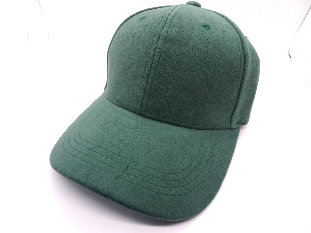 Green Faux Suede Baseball Cap Great for Hat Burning - Etsy