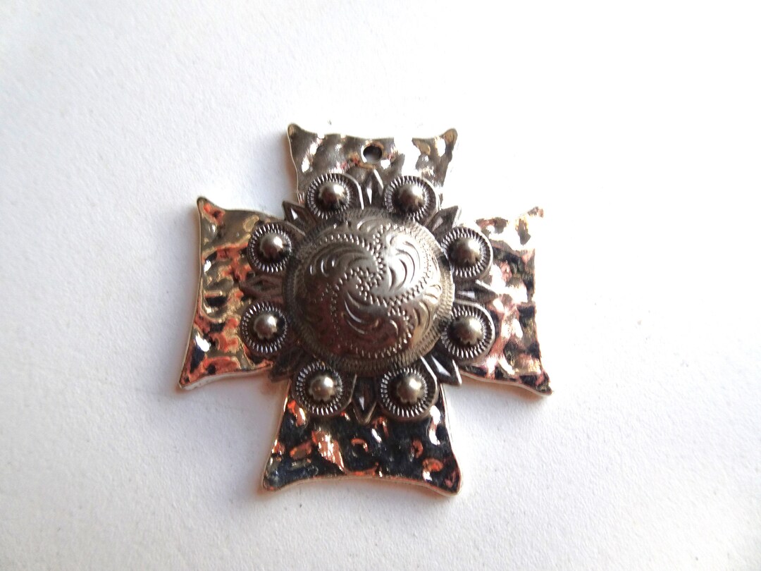 Chopper Cross With Silver Concho Jewelry Pendant #RM-524 - Etsy